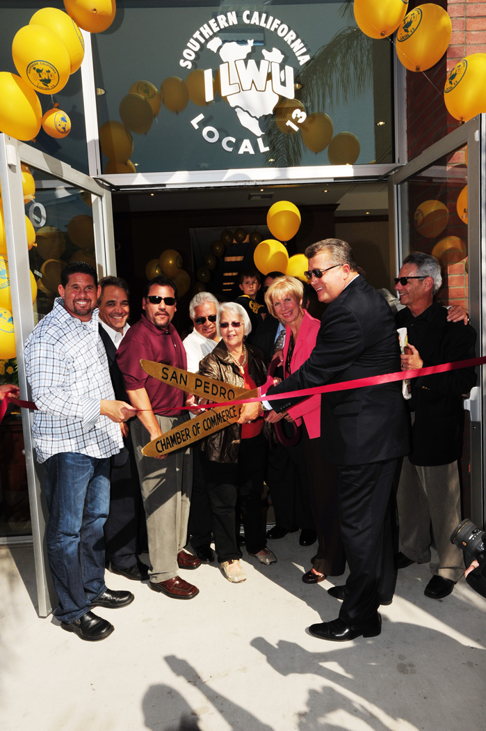 Local 13 cuts ribbon on new building - ILWU