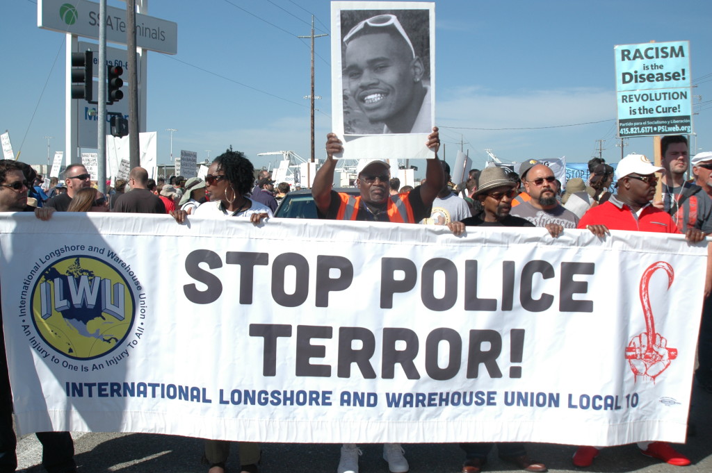 Local 10 leads protest against police brutality - ILWU