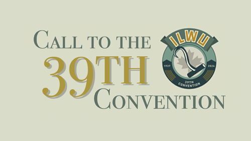 Call to the ILWU 39th Convention - ILWU