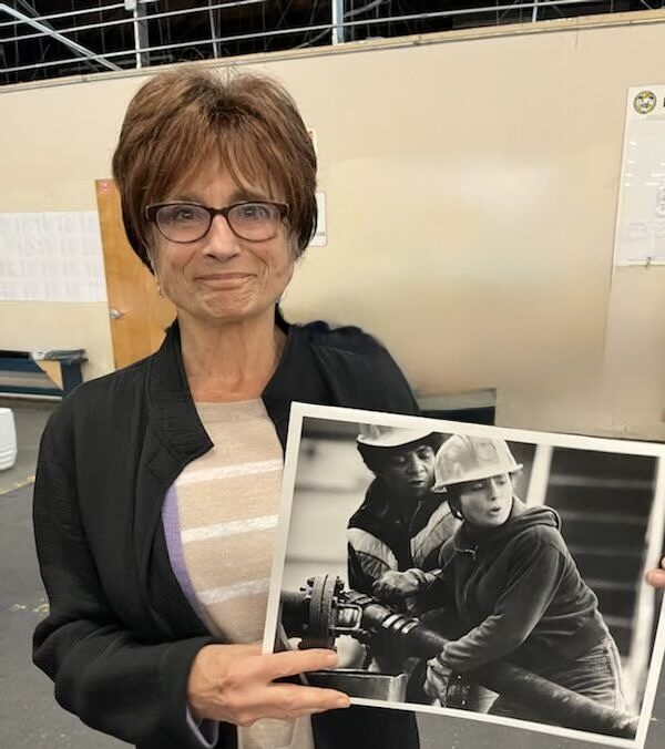 Kevin Castle, first woman crane operator in the Port of Seattle - ILWU